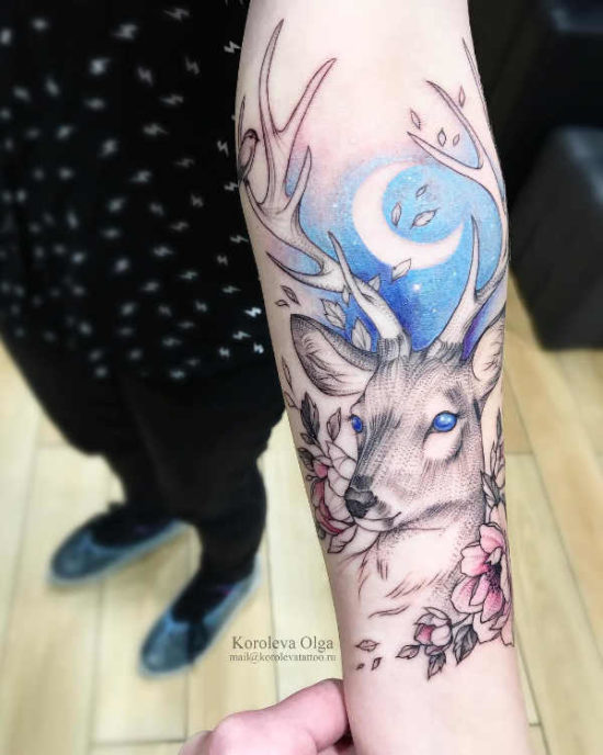 Tatuaggio Cervo: Significato, Idee e Foto - Tatuaggio.co